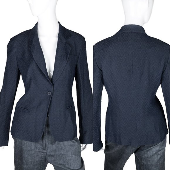 Emporio Armani | Jackets & Coats | Vintage Emporio Armani Navy Blazer | Poshmark